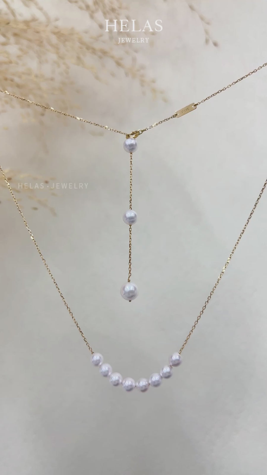 MERMAID'S TEAR COLLECTION Akoya Pearl 18K Gold Smile – HELAS Jewelry